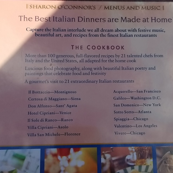 Other | Italian Intermezzo Menu And Music | Poshmark